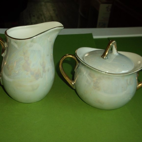 None | Accents | Vintage Lusterware Creamer Sugar | Poshmark